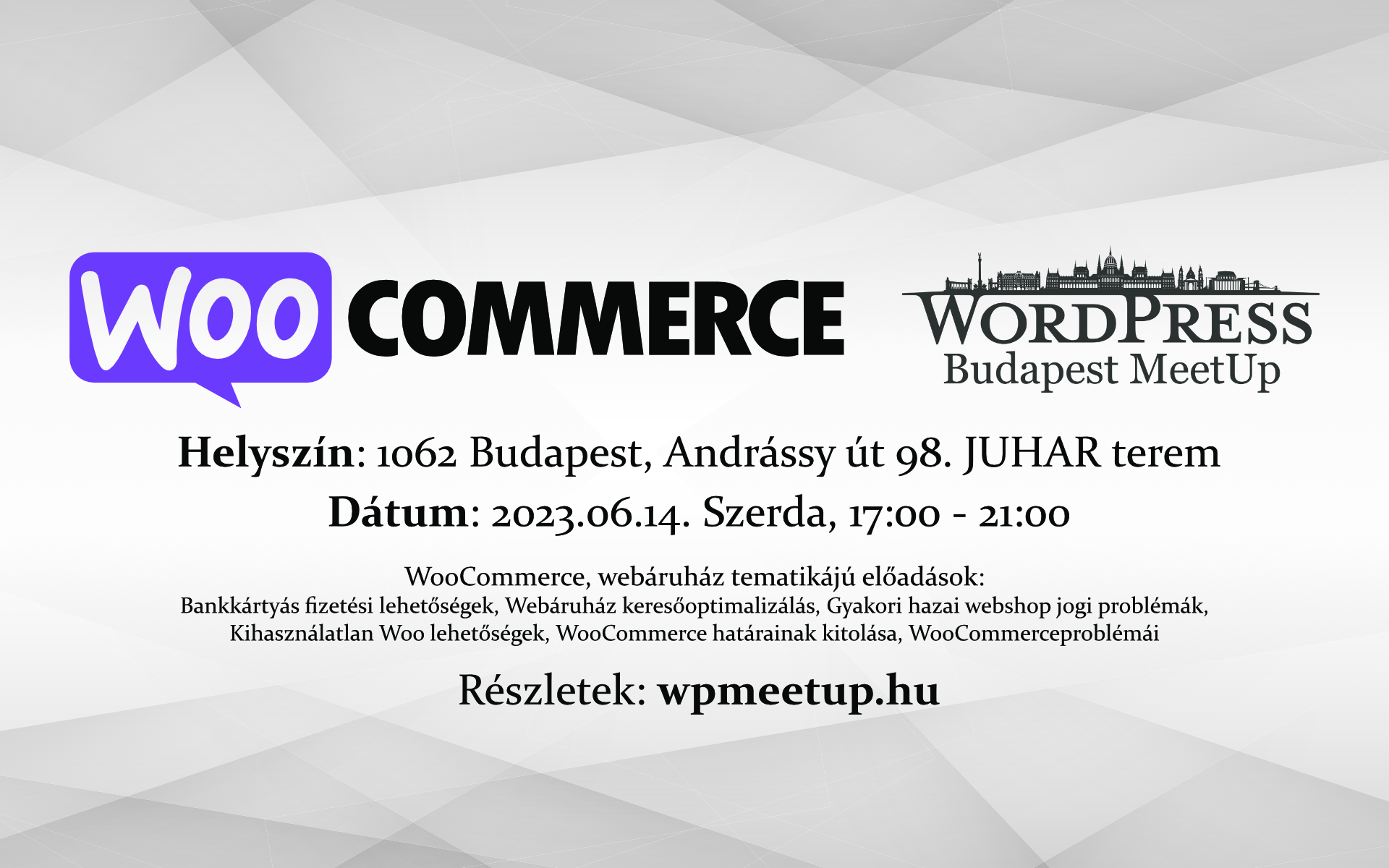 WooCommerce Napja! - WordPress Budapest MeetUp 2023 #Június - WordPress Magyarország